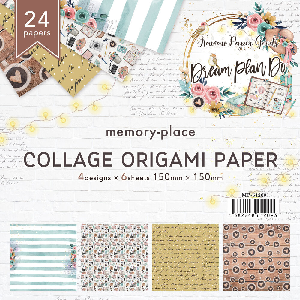 Papel Origami "Dream Plan Do" 15x15 – Ideas y Colores